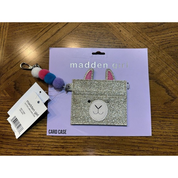 Madden Girl | Bags | Madden Girl Llama Silver Glitter Sparkle Credit ...